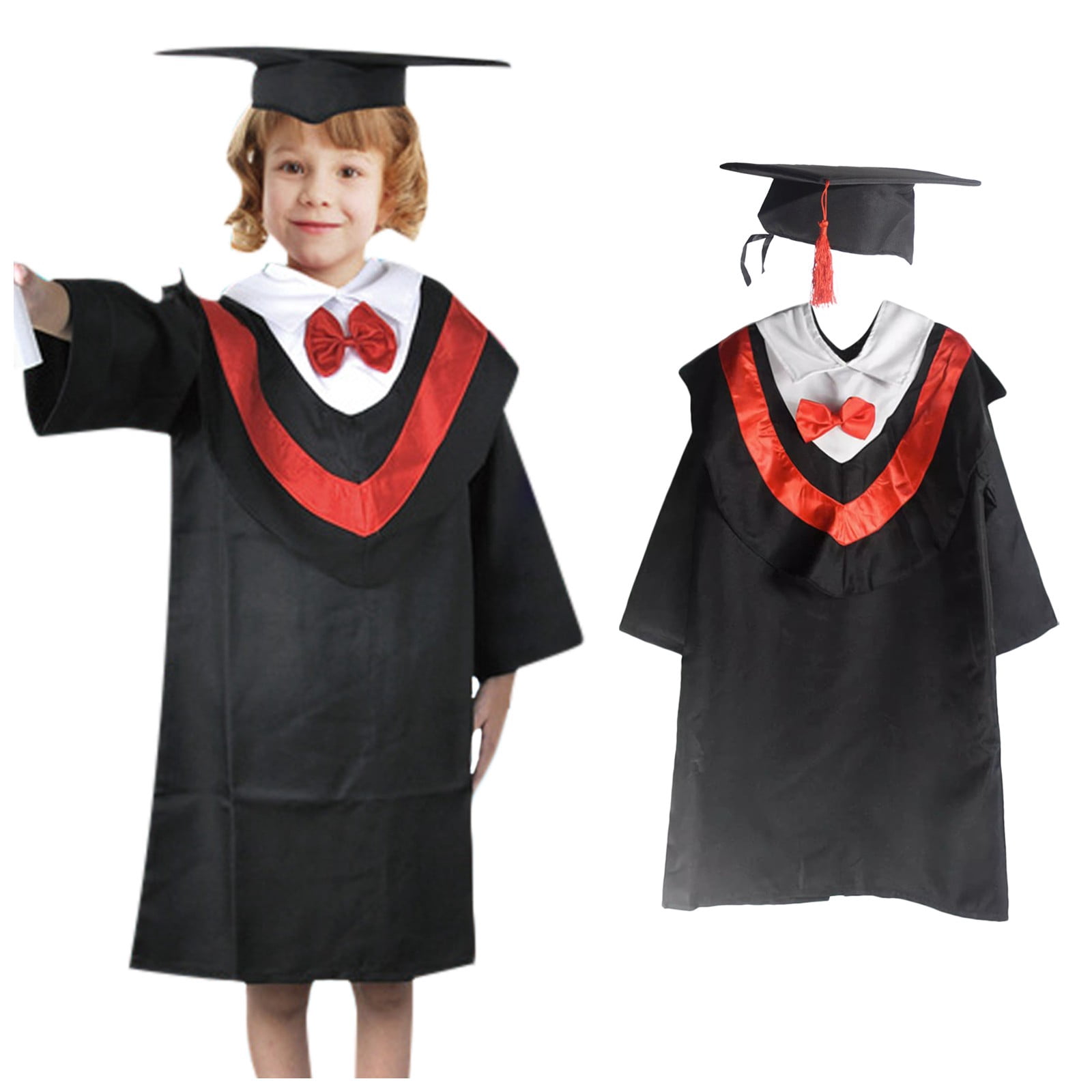 Matte Kindergarten Graduation two Pcs Bachelor Stage Perfor mance Gown ...