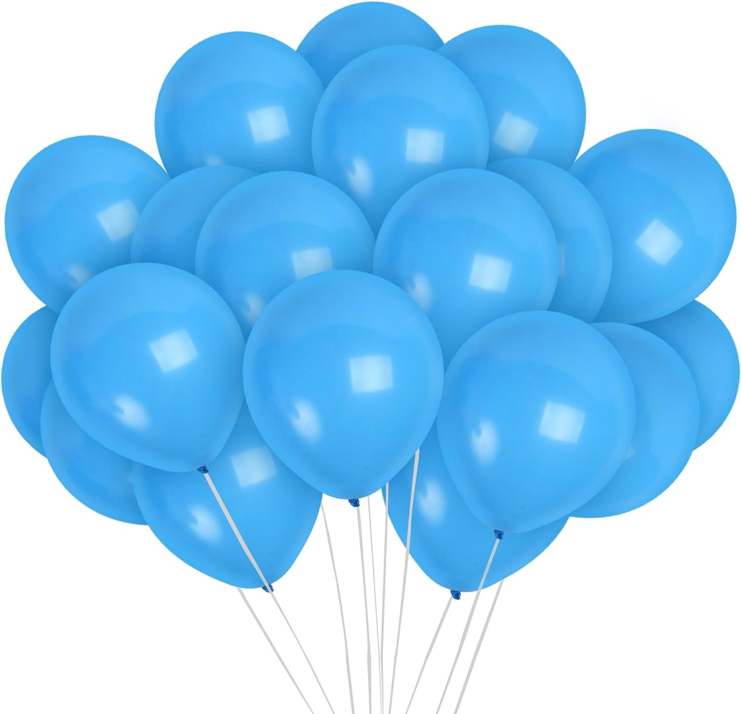 Matte Light Blue Balloons - 12 Inch Latex Balloons - 72 Pack - Walmart.com