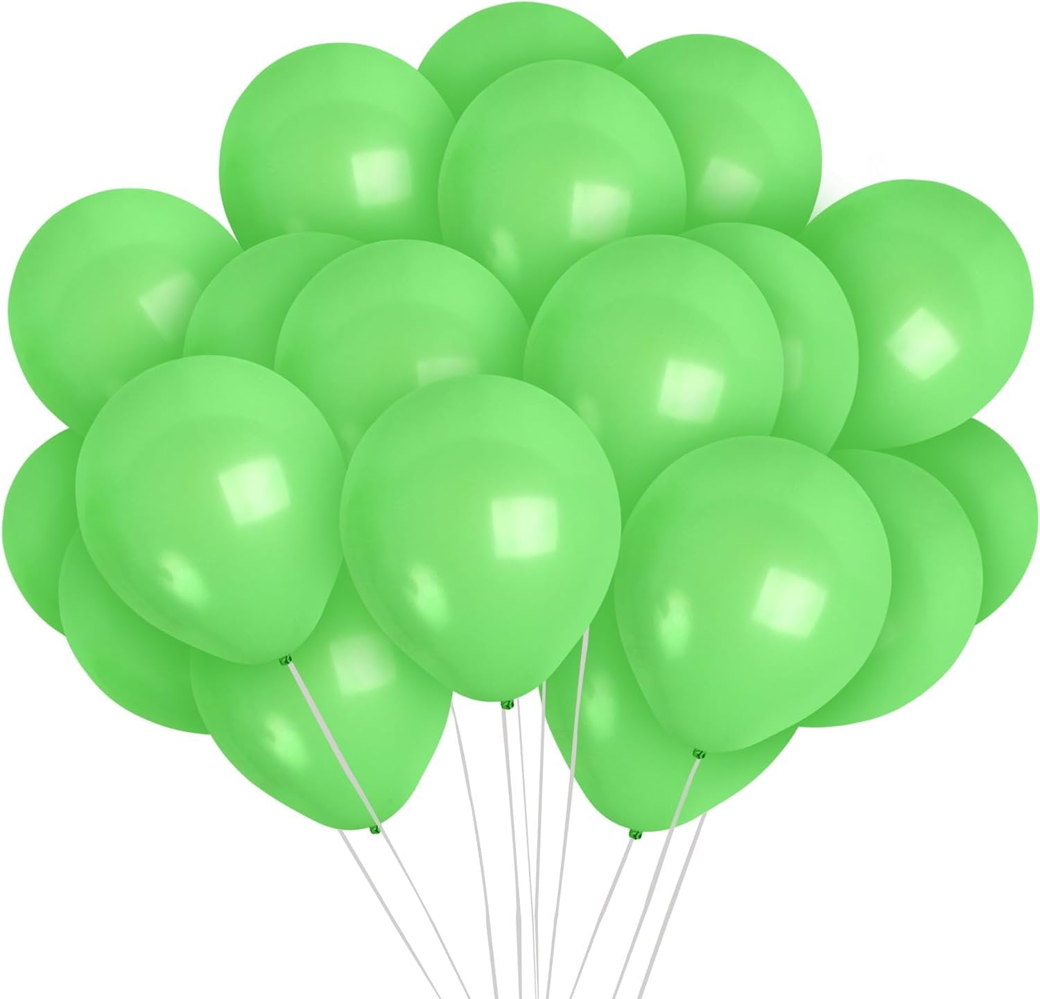 Matte Light Green Balloons - 12 Inch Latex Balloons - 100 Pack ...