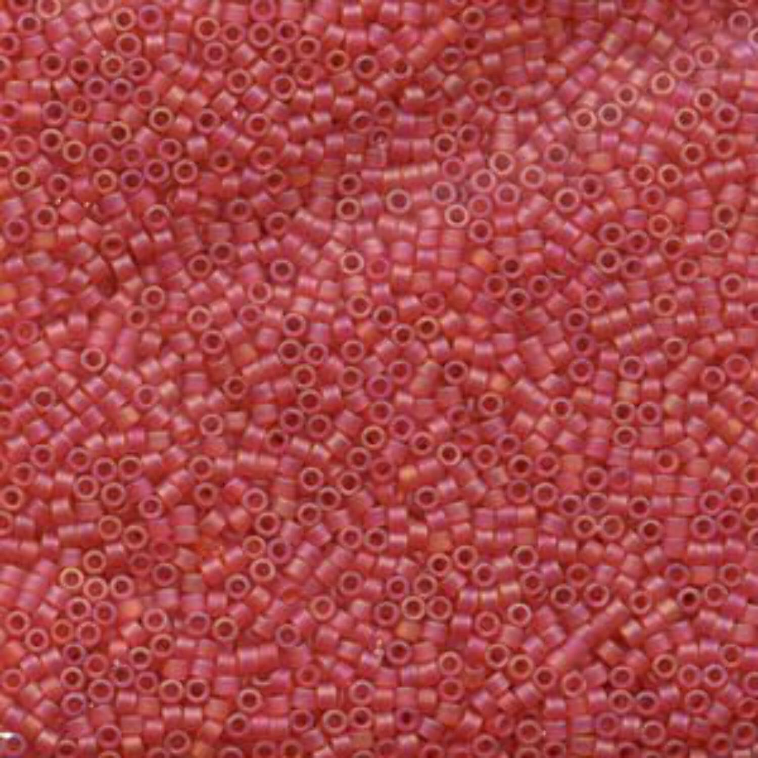 Matte Light Red AB Miyuki Delica Beads 10/0 DBM0856-TB - Walmart.com