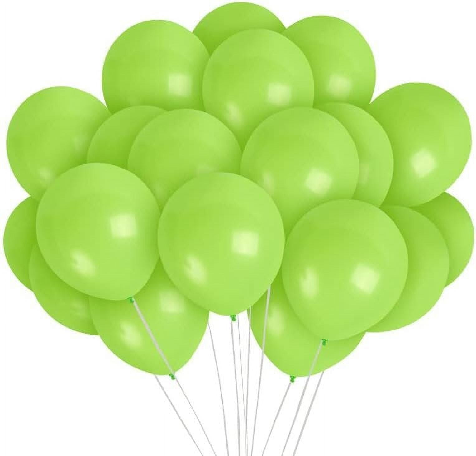 Matte Lime Green Balloons - 12 Inch Latex Balloons - 72 Pack - Walmart.com