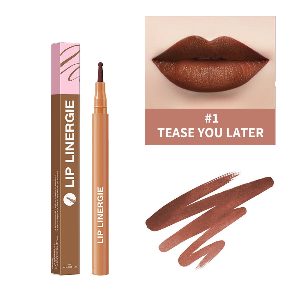 Matte Lip Liner Pencil for Shaping Lips, Longwear Liquid Lip Liner ...