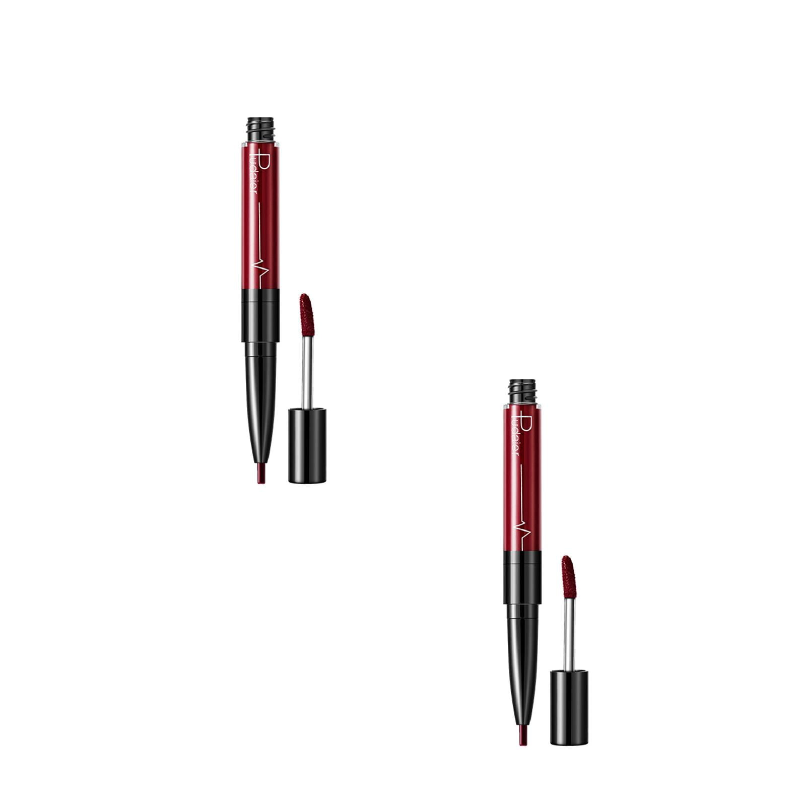 Matte Lipstick, Double-end Lasting Lipliner Waterproof Lip Liner Stick ...