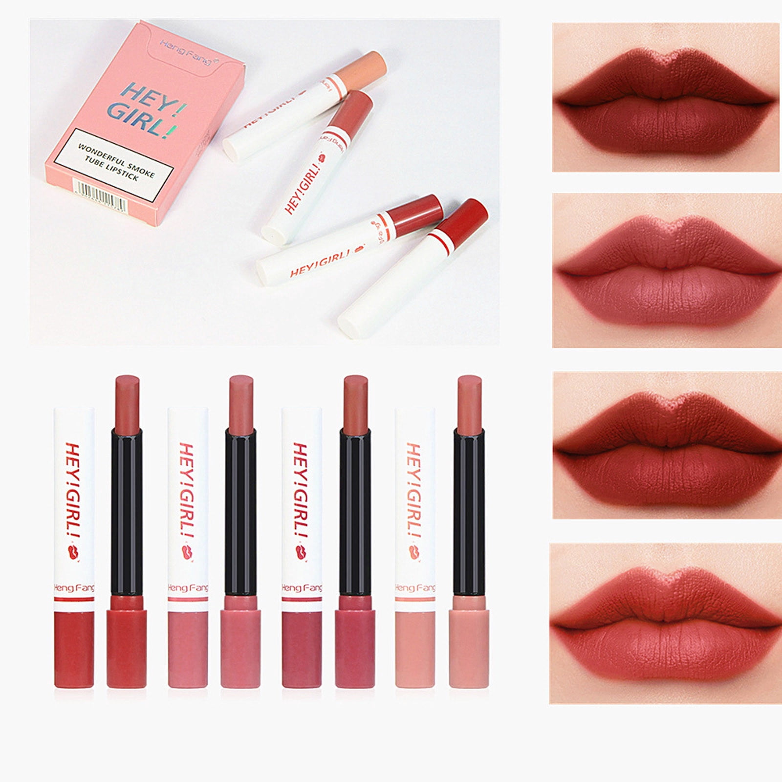 Matte Lipstick Pack Set 4 Colors Lip Stick Long Lasting Multicolor ...