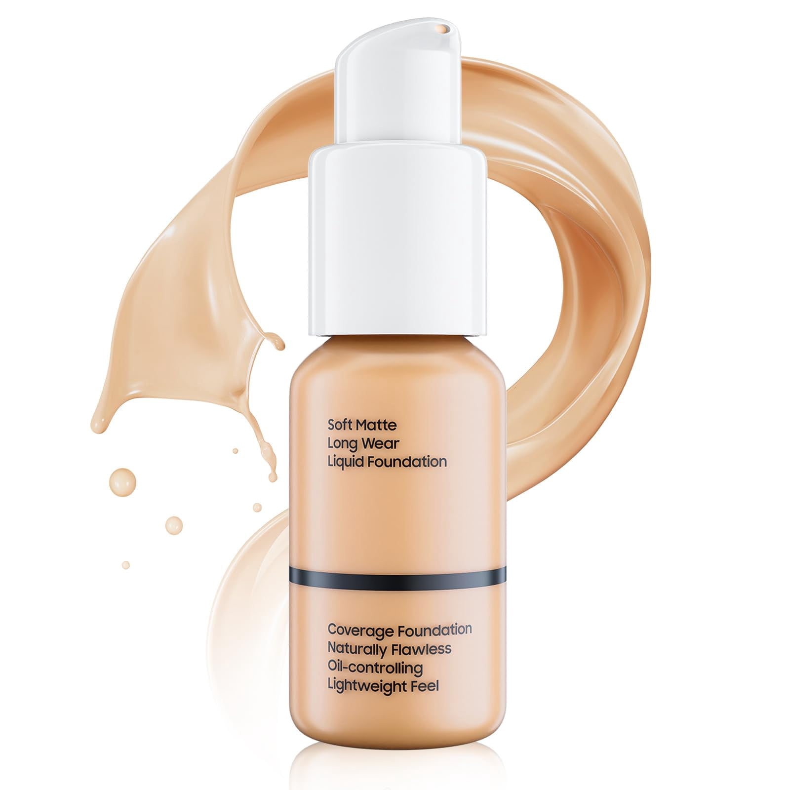 Matte Liquid Foundation Full Coverage - Flawless & Lightweight Oil ...