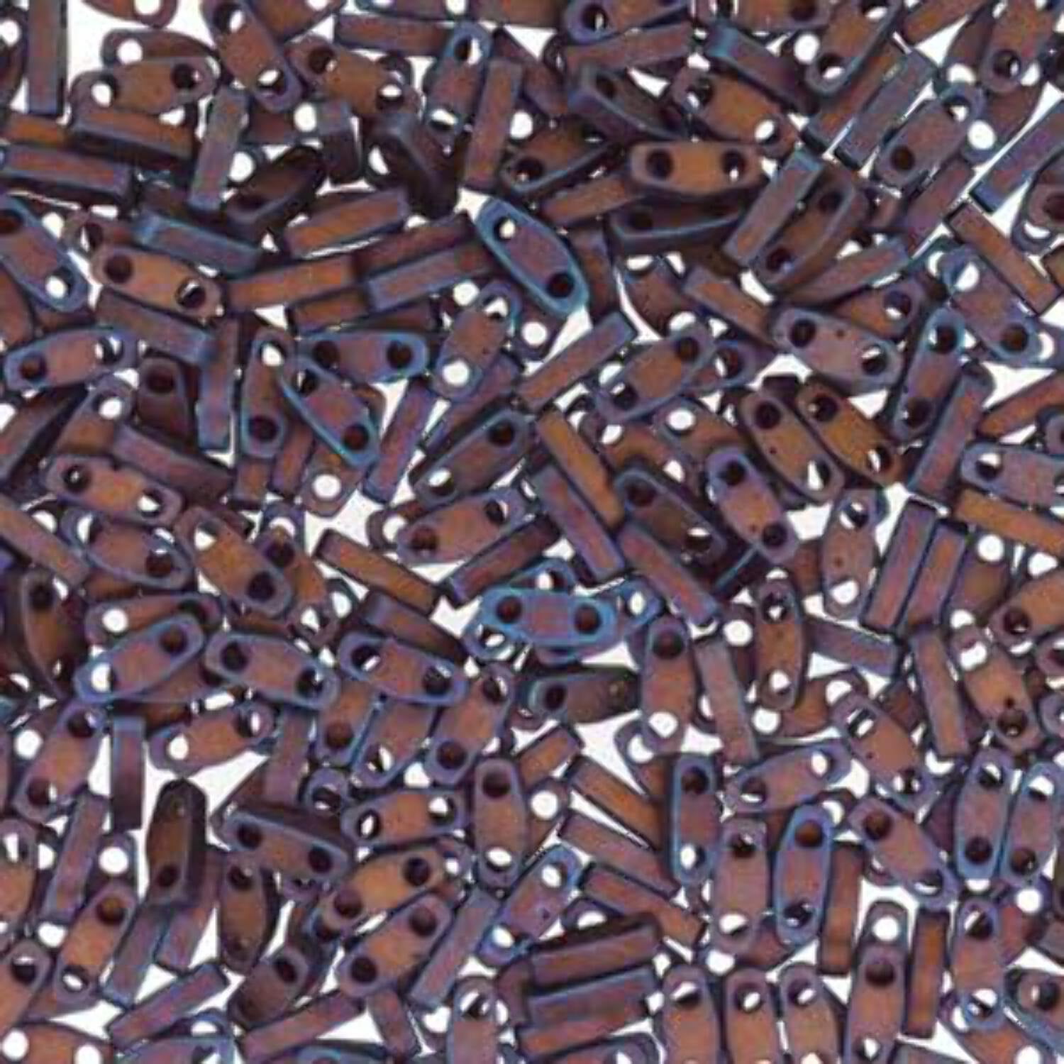 Matte Metallic Dark Raspberry Miyuki Quarter Tila Seed Beads QTL2005-TB ...