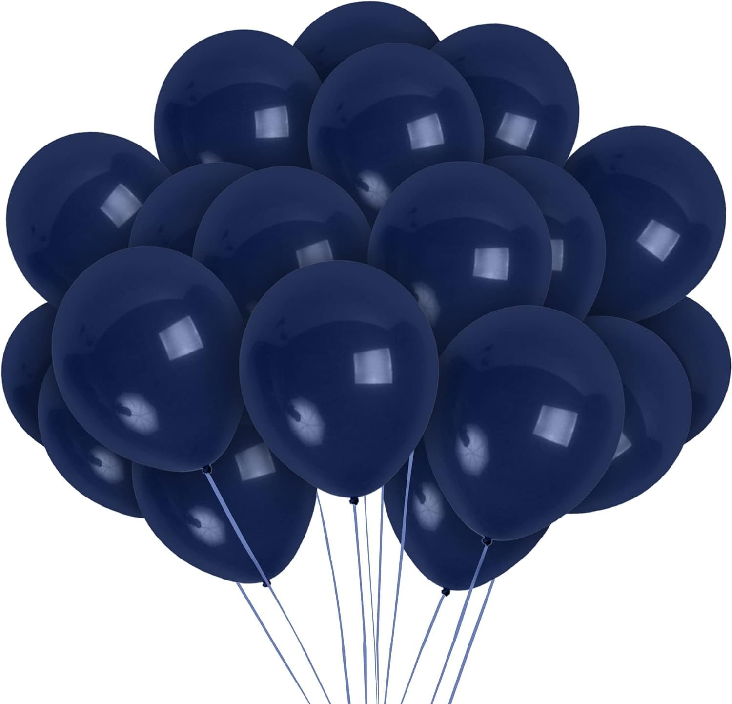 Matte Navy Blue Balloons - 10 Inch Latex Balloons - 36 Pack - Walmart.com