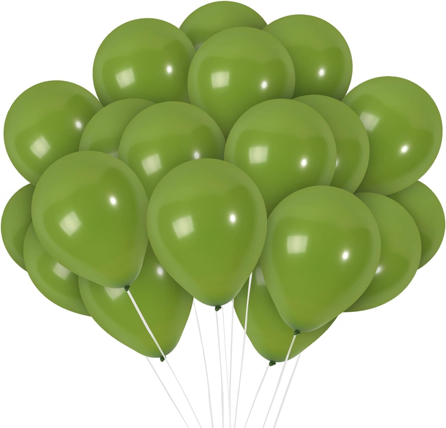 Matte Olive Green Balloons - 10 Inch Latex Balloons - 72 Pack - Walmart.com