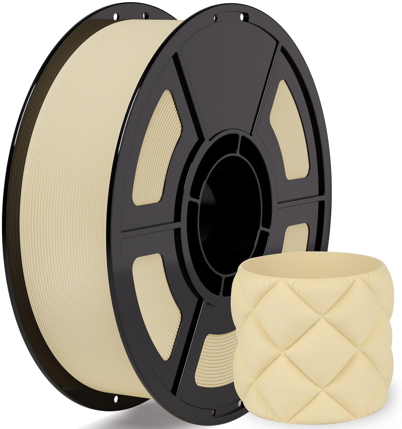 Matte PLA Beige PLA 3D Printing Filament Tan Skin 1.75mm 30-300mm/s 1kg ...