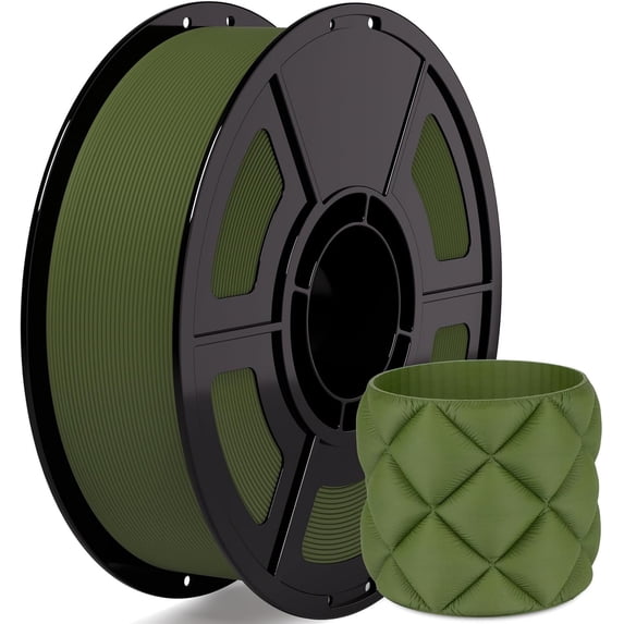 Matte PLA Filament 1.75mm Army Green PLA 30-300mm/s 3D Printer Filament ...
