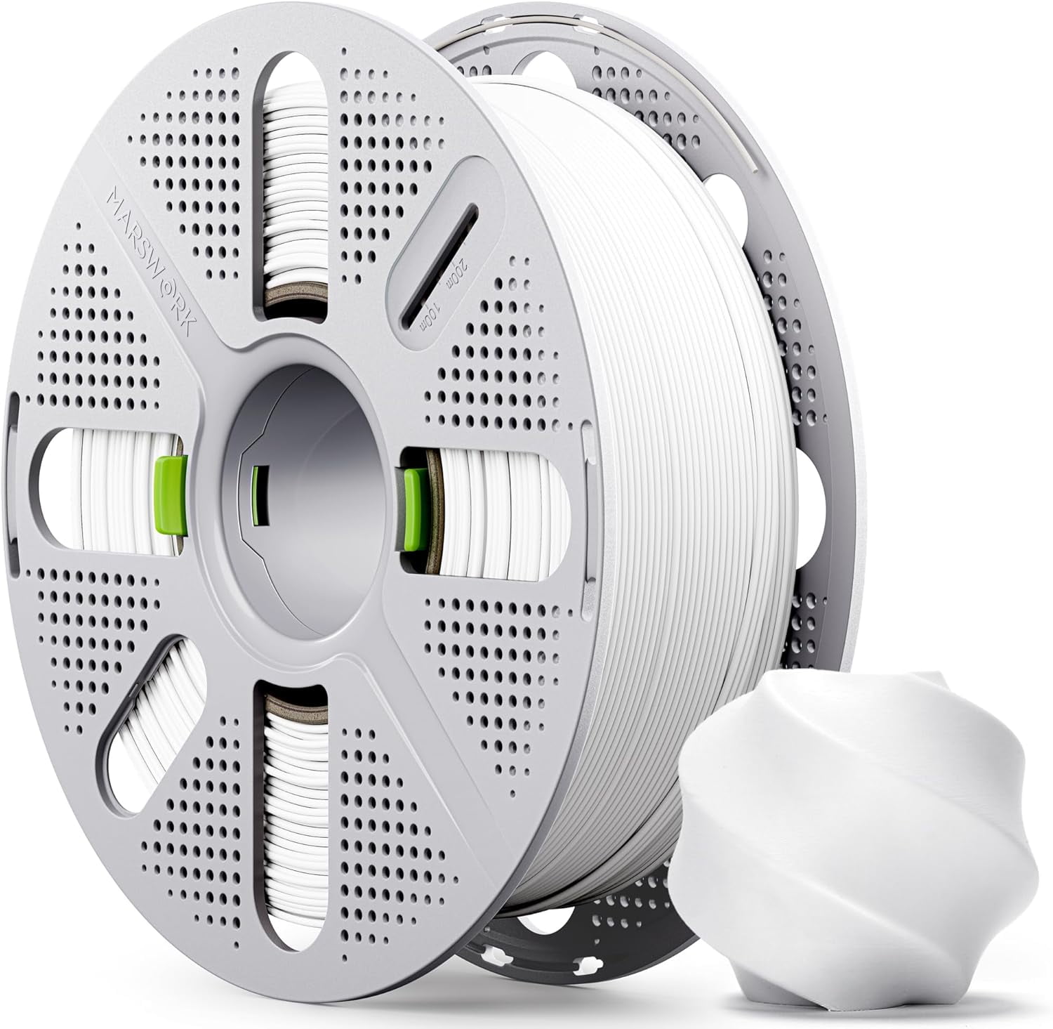 Matte PLA Filament with Quick-Swap Reusable Spool 1kg (2.2lbs), 1.75mm ...