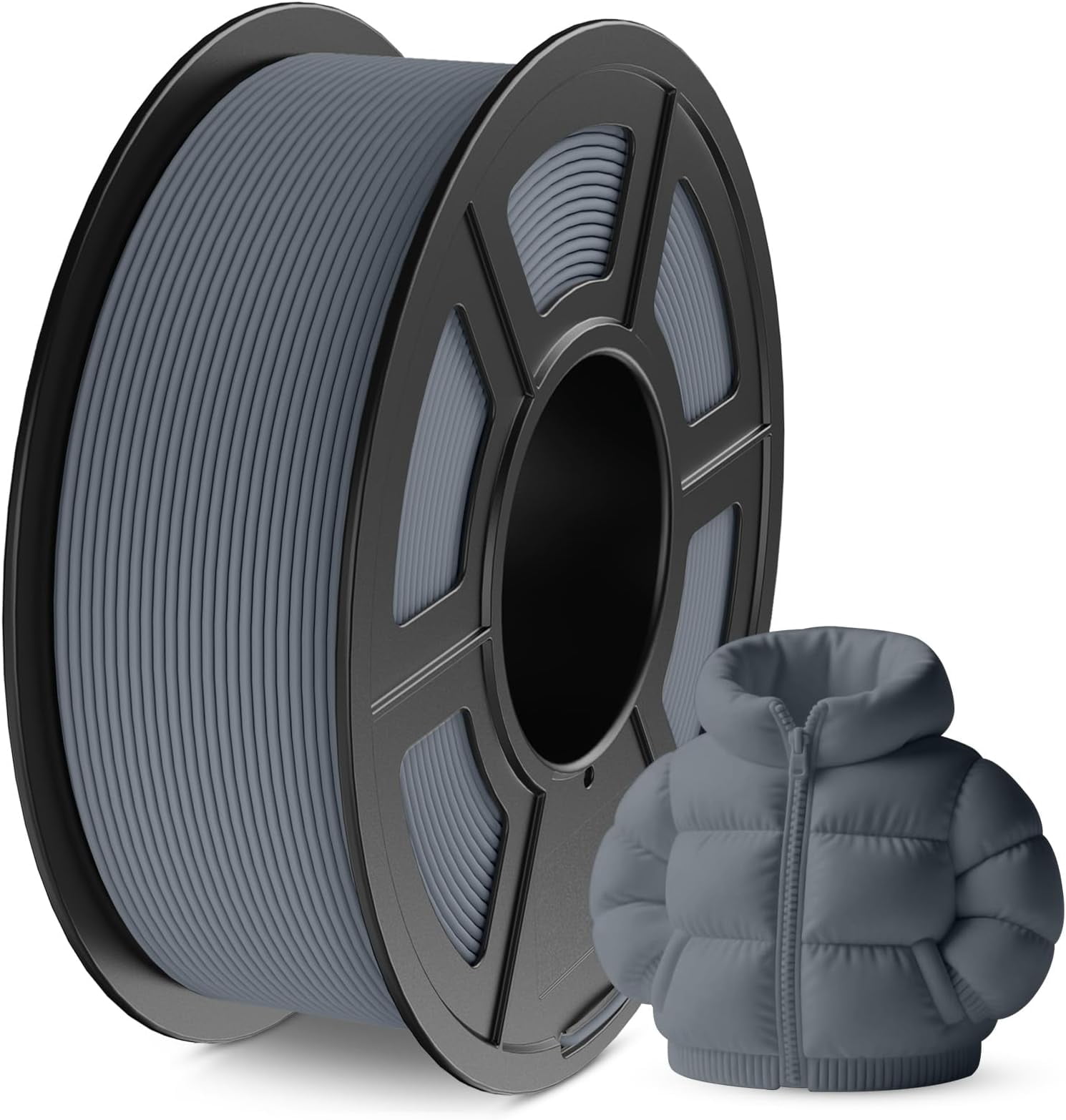 Matte PLA Printer Filament Grey, PLA Matte Filament 1.75mm, Dimensional ...