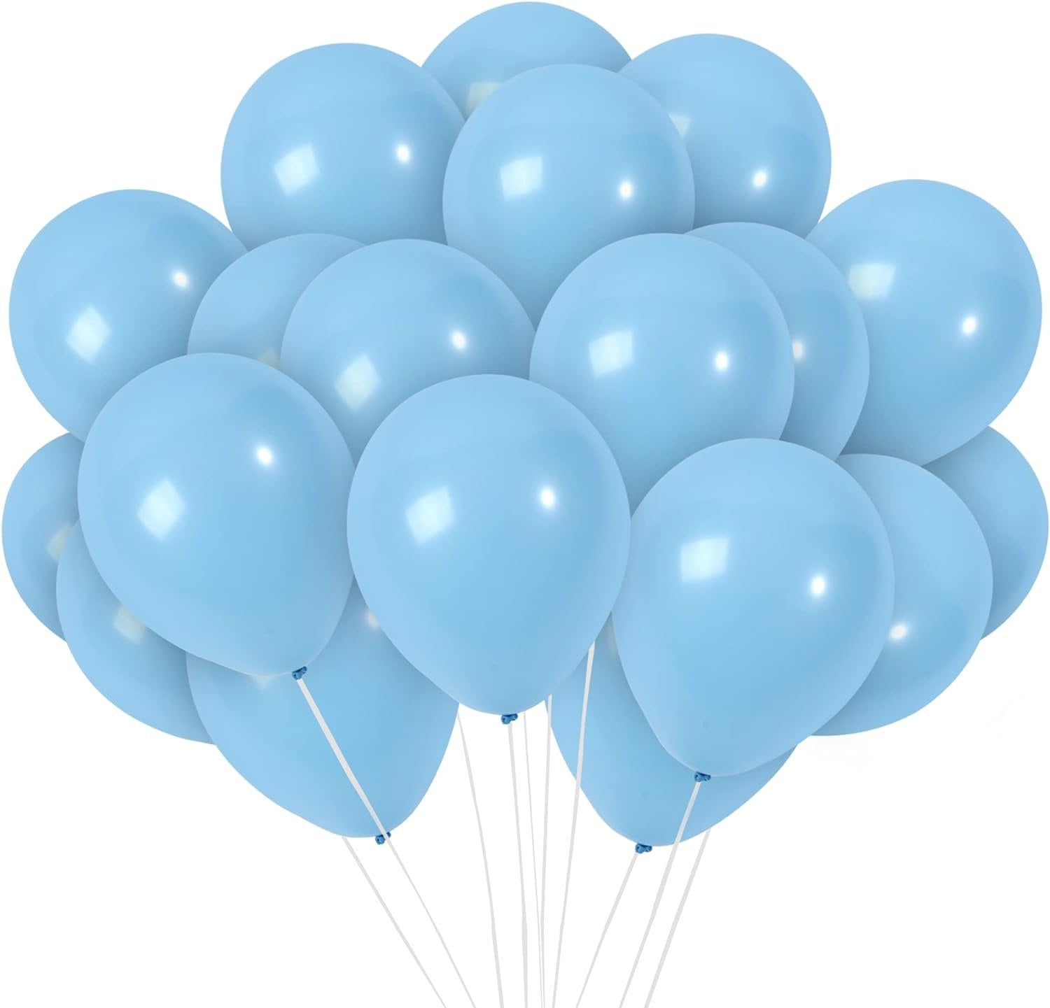 Matte Pastel Blue Balloons - 10 Inch Latex Balloons - 72 Pack - Walmart.com