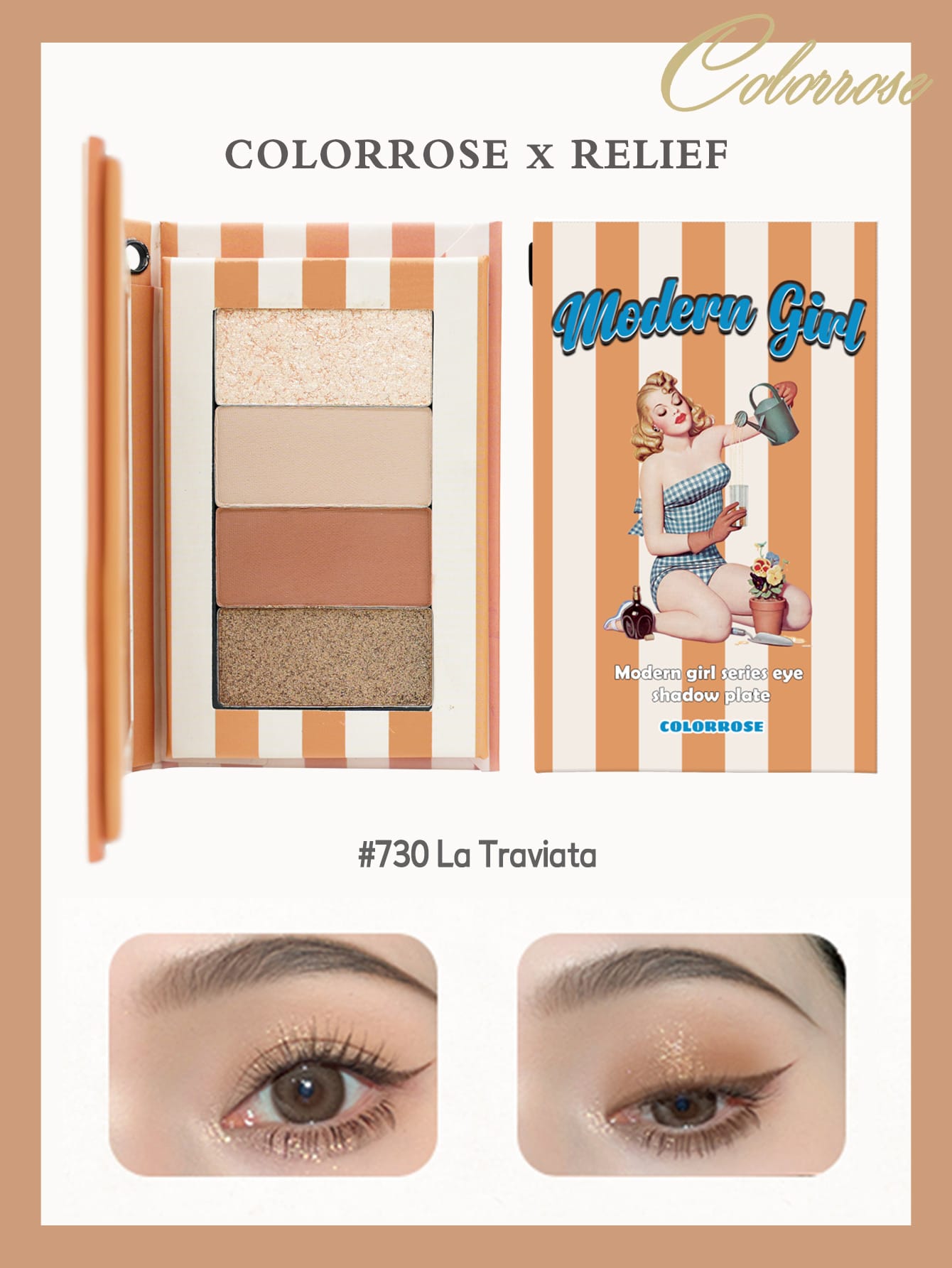 Matte & Pearlescent Silky Powder Eyeshadow Palette, Long-sting Bright ...