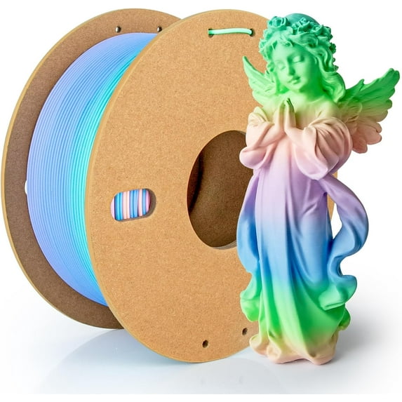 Matte Rainbow PLA Filament 1.75mm Matte PLA 3D Printer Filament Matte ...