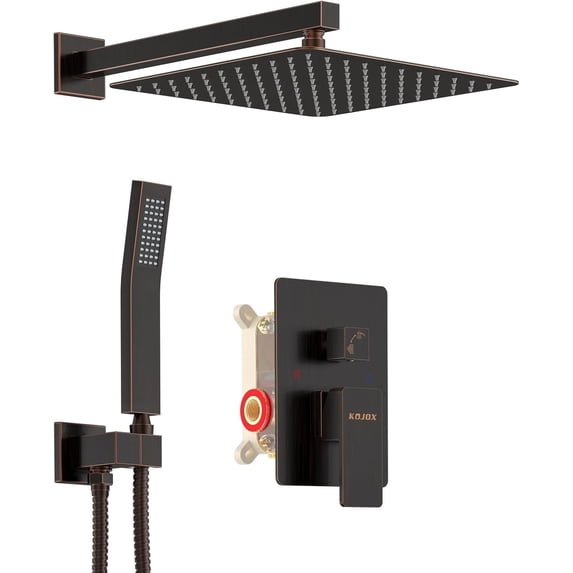 Matte Rainfall Shower System - Premium Shower Head & Handheld Sprayer ...