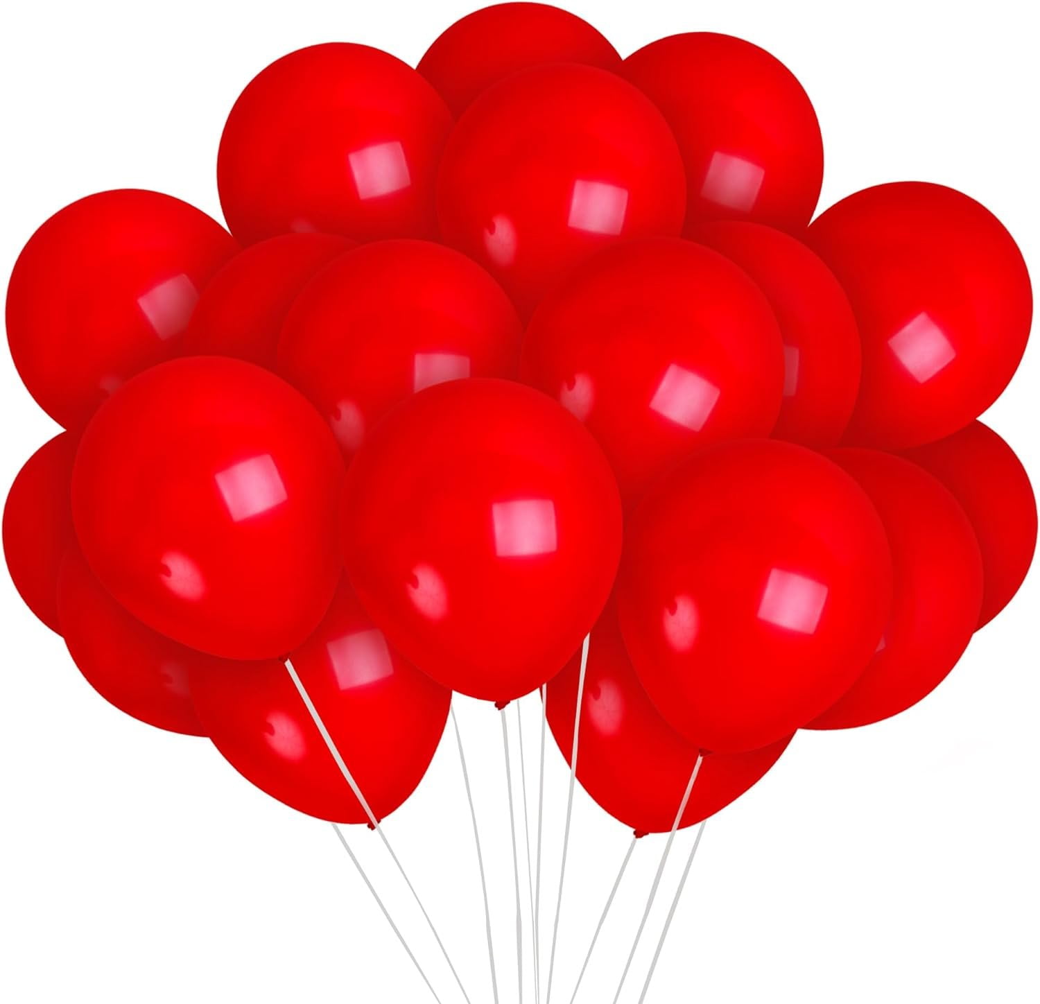 Matte Red Balloons - 12 Inch Latex Balloons - 36 Pack - Walmart.com