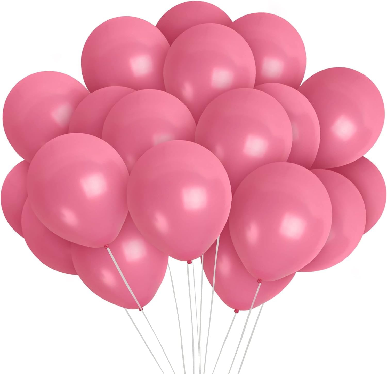 Matte Rose Pink Balloons - 12 Inch Latex Balloons - 36 Pack - Walmart.com