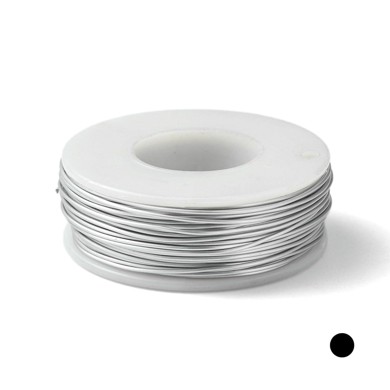 Matte Round Aluminum Wire Bendable Metal Craft Wire with Spool Silver 20 Gauge 0.8mm 36m/roll ...