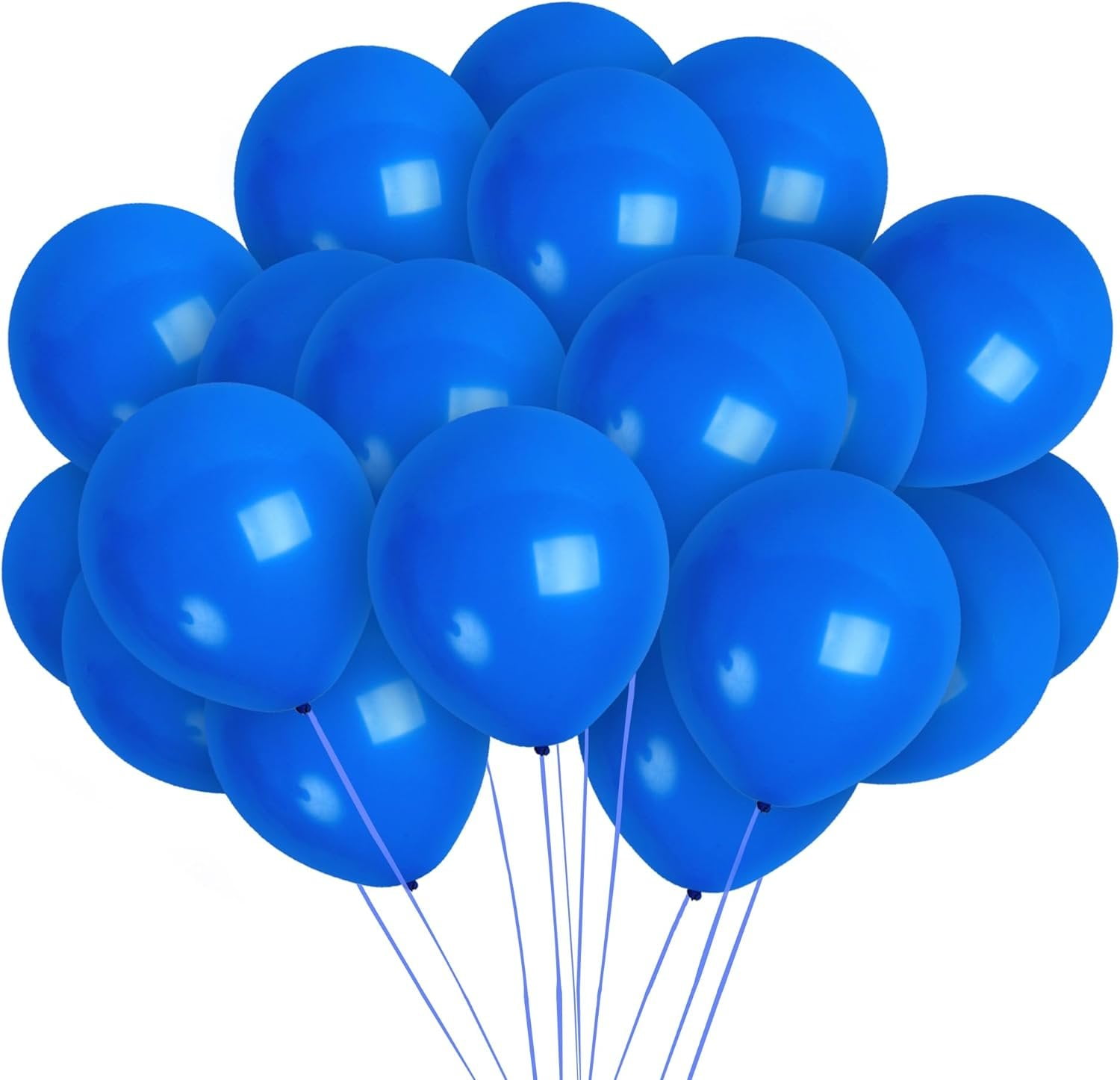 Matte Royal Blue Balloons - 12 Inch Latex Balloons - 100 Pack - Walmart.com