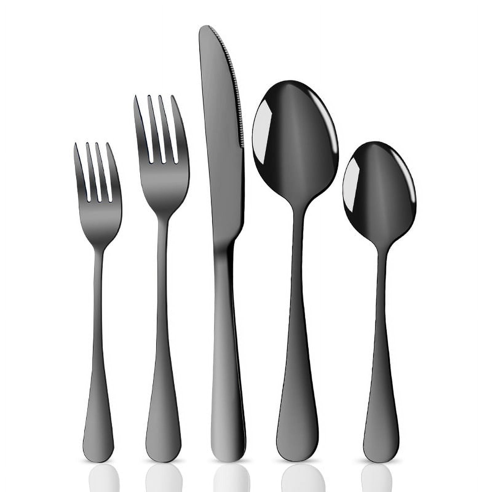 Matte Silverware Set , Stainless Steel Flatware set , Tableware Cutlery ...