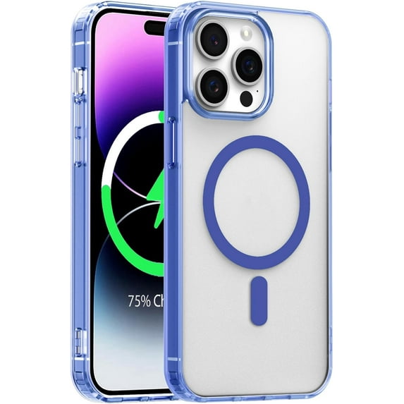 Matte Skin-Feel Hard Phone Case with Magnetic & Camera Protection, Anti ...