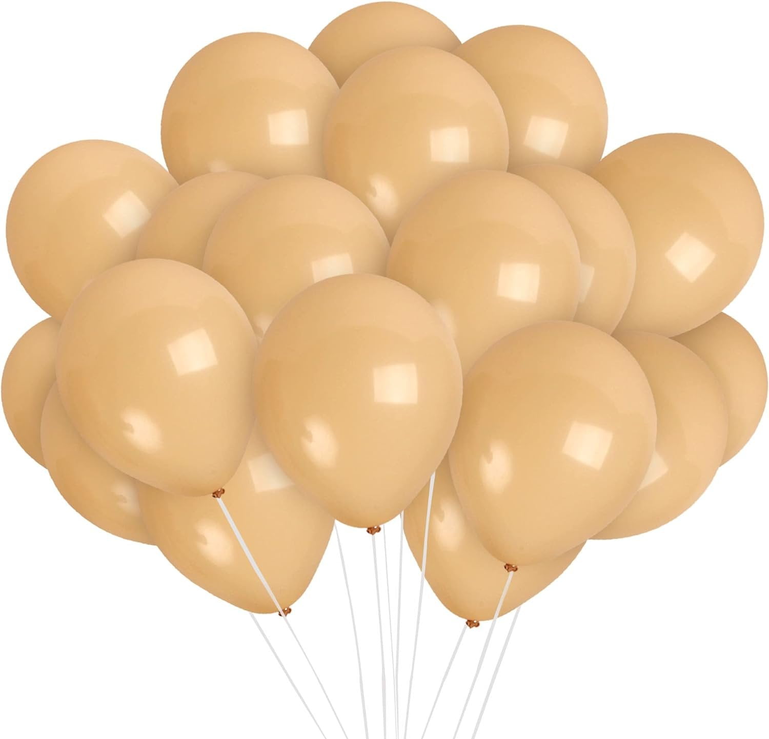 Matte Tan Balloons - 10 Inch Latex Balloons - 36 Pack - Walmart.com