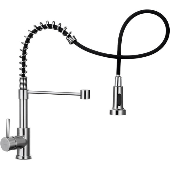 Matte Touchless Kitchen Faucet with Pull Down Sprayer - Motion Sensor ...