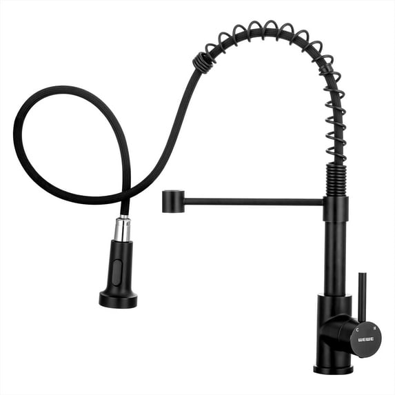Matte Touchless Kitchen Faucet with Pull Down Sprayer - Motion Sensor ...