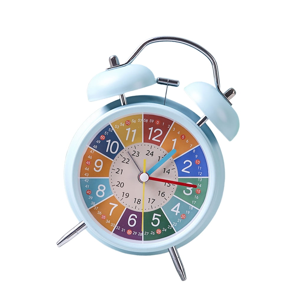 Matte Twin Belled Alarm Clock with Backlight, Loud Alarm Waking Calls ...