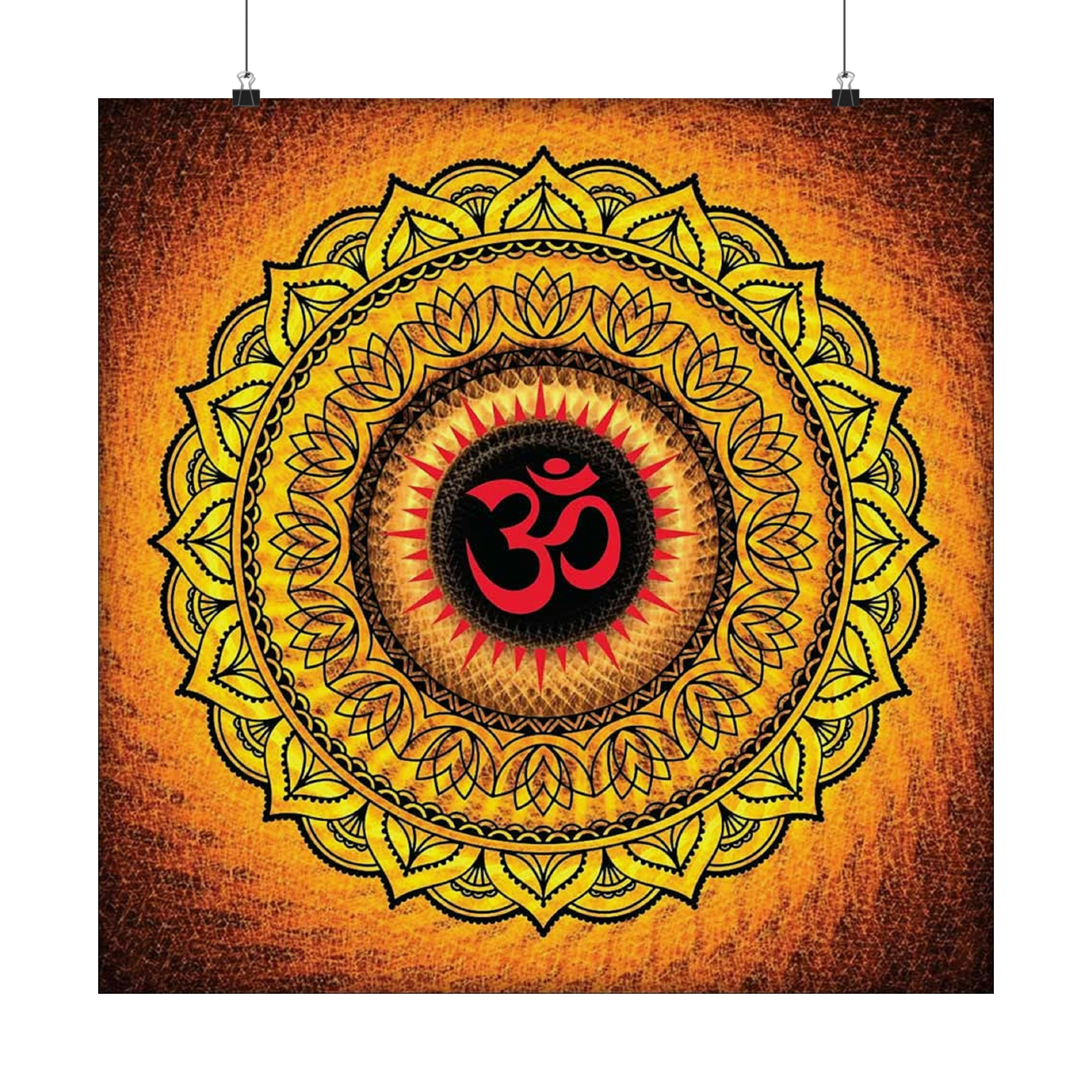 Matte Vertical Posters Om Yoga Yogi Meditation India - Walmart.com