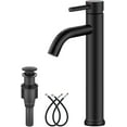 Matte Vessel Sink Faucet Bathroom Tall Stainless Steel Single Handle ...