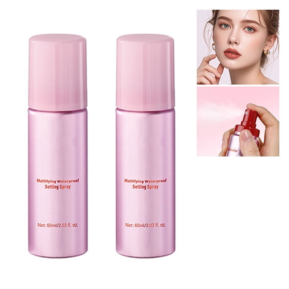 Matte Waterproof Setting Spray, Long-Lasting Makeup Setting Spray for Travel | Lightweight ...