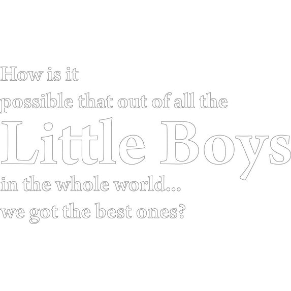 Matte White 37" x 20" Picniva How is IT Possible That Out of All The ...