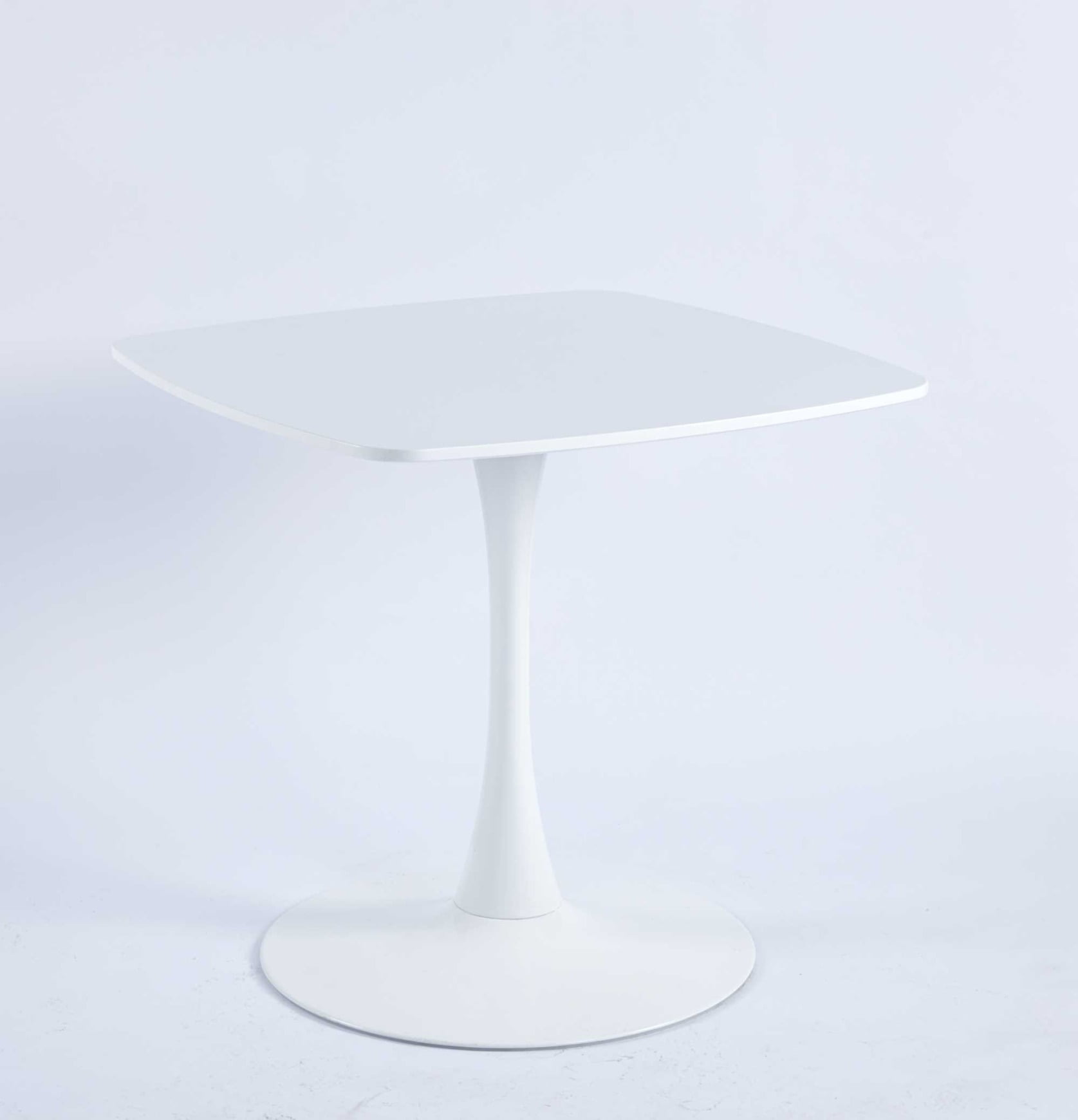 Matte White Square Dining Table, 31.5" Tulip Table Kitchen Dining Table ...