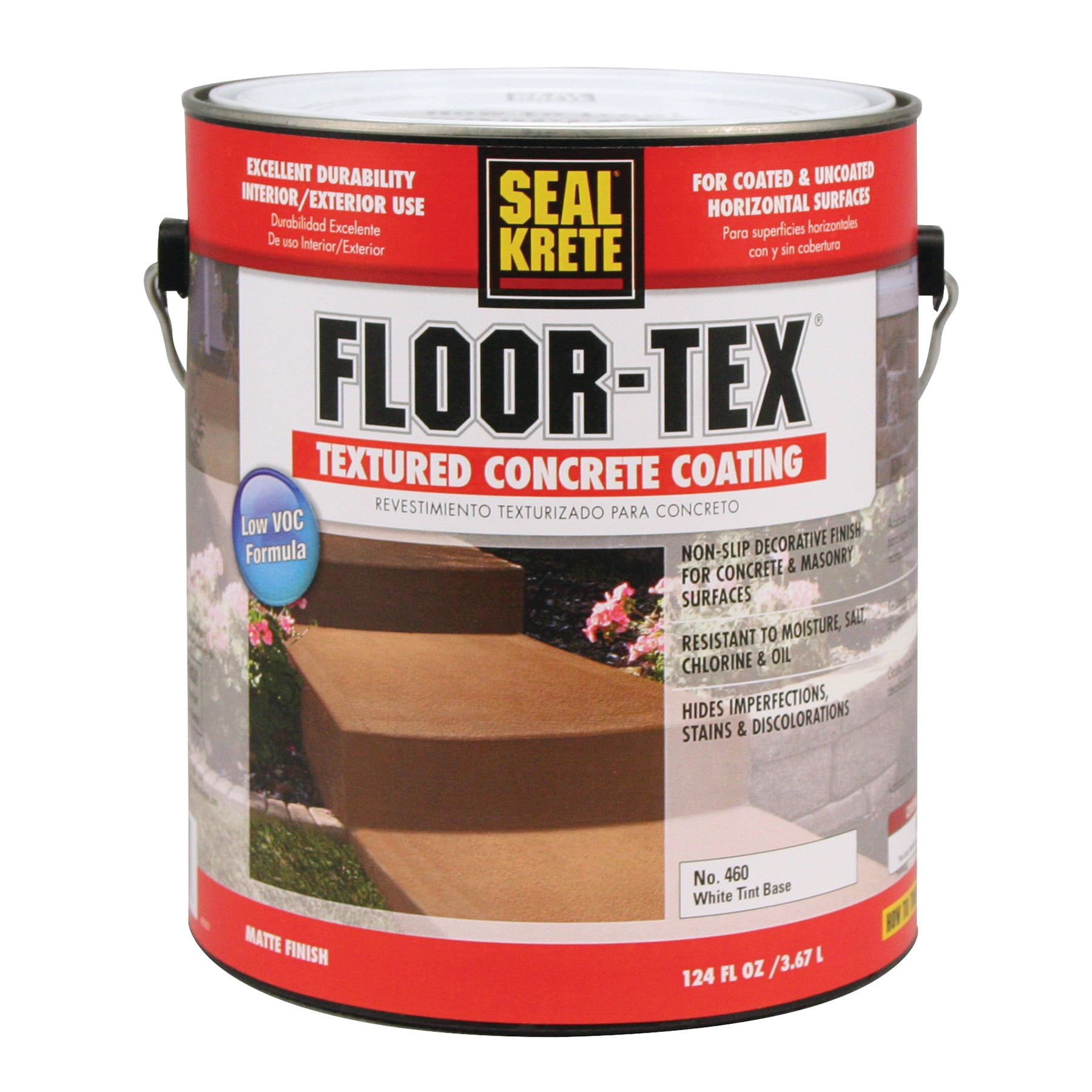 Matte White Tint Base, Seal-Krete Floor-Tex Non-Slip Textured Concrete ...