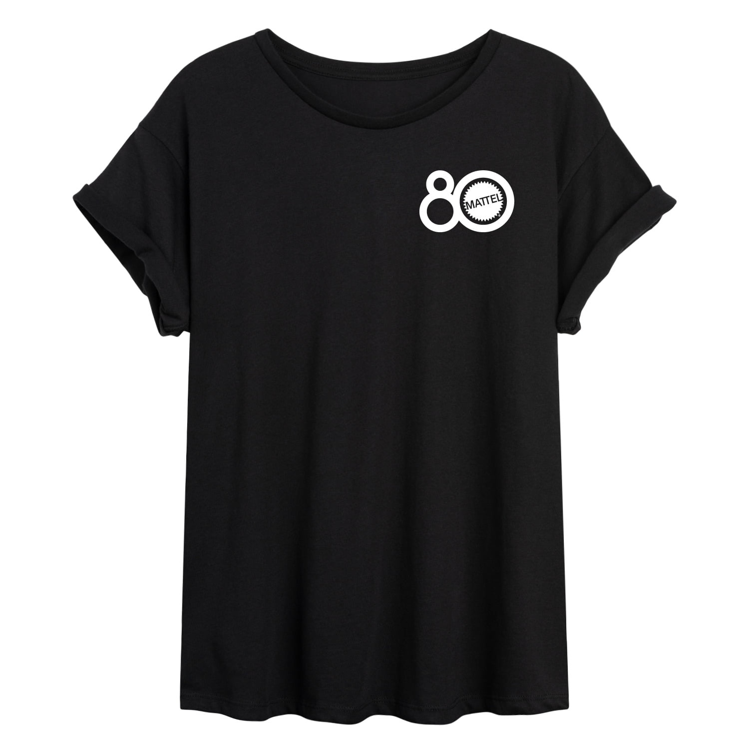 Mattel - 80Th Logos Oversized - Women's Oversized T-Shirt - Walmart.com