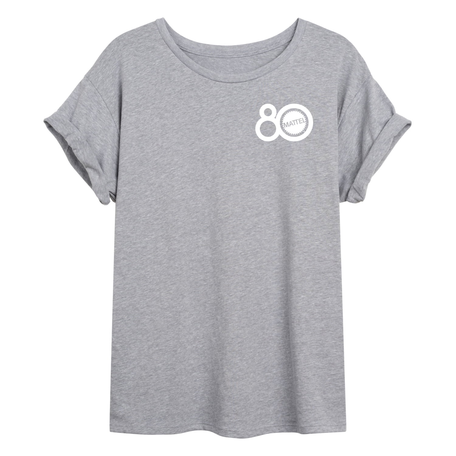 Mattel - 80Th Logos Oversized - Women's Oversized T-Shirt - Walmart.com