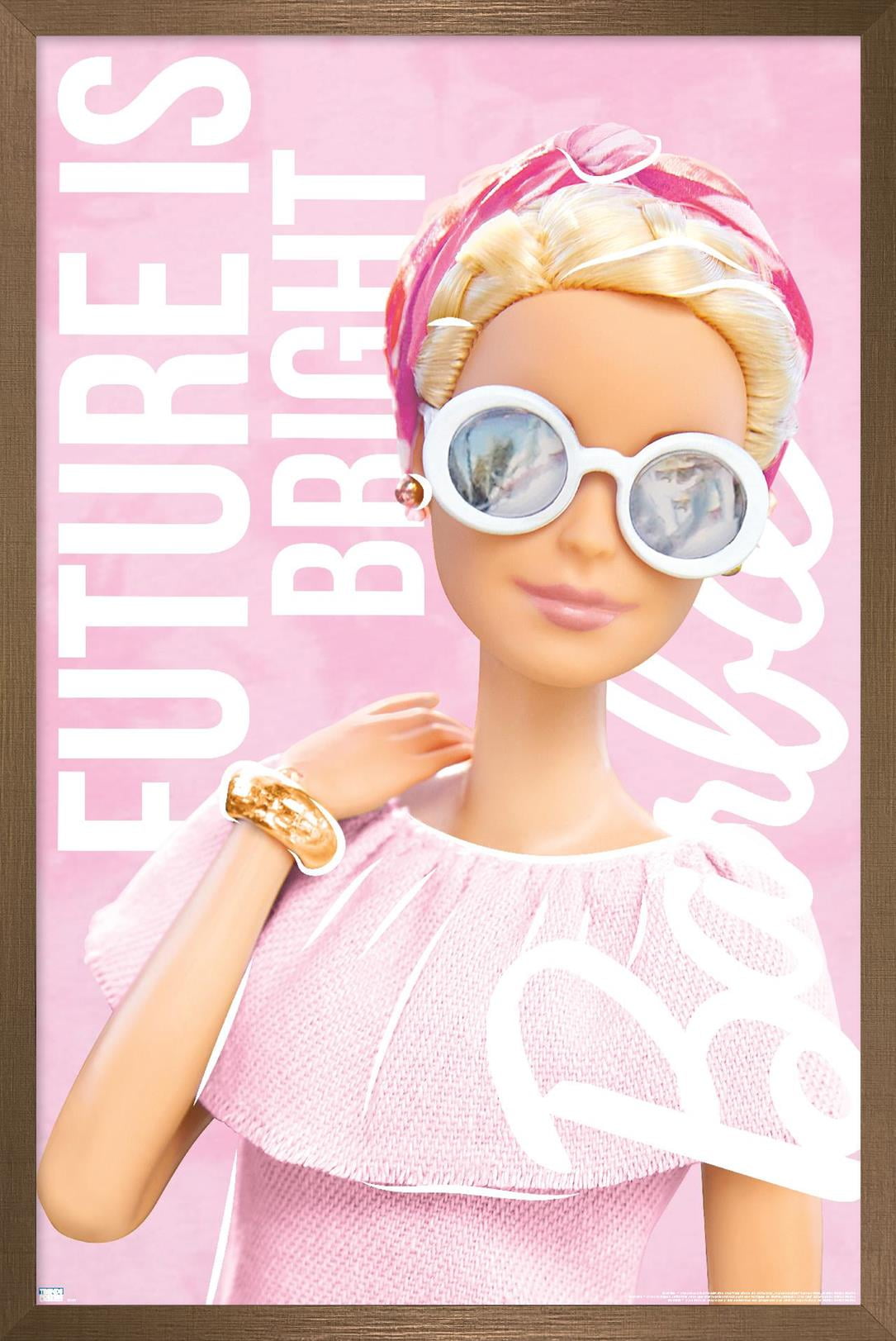 Mattel Barbie - Future is Bright Wall Poster, 14.725" x 22.375" Framed ...