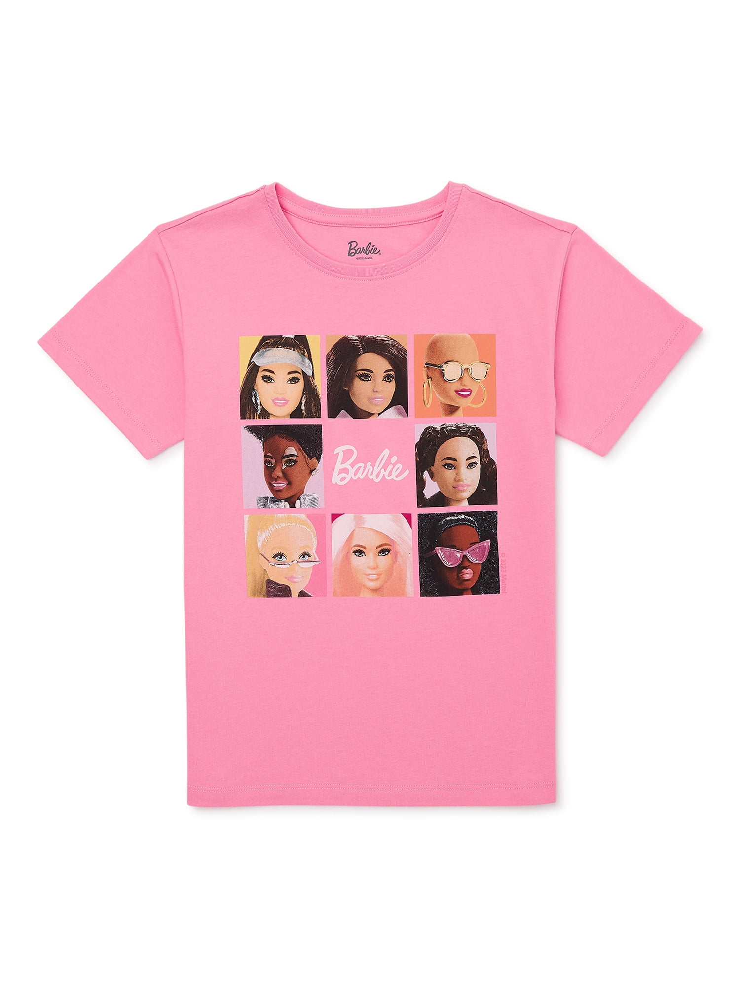 Mattel Barbie Girls Short Sleeve Graphic T-Shirt, Sizes 4-18 - Walmart.com
