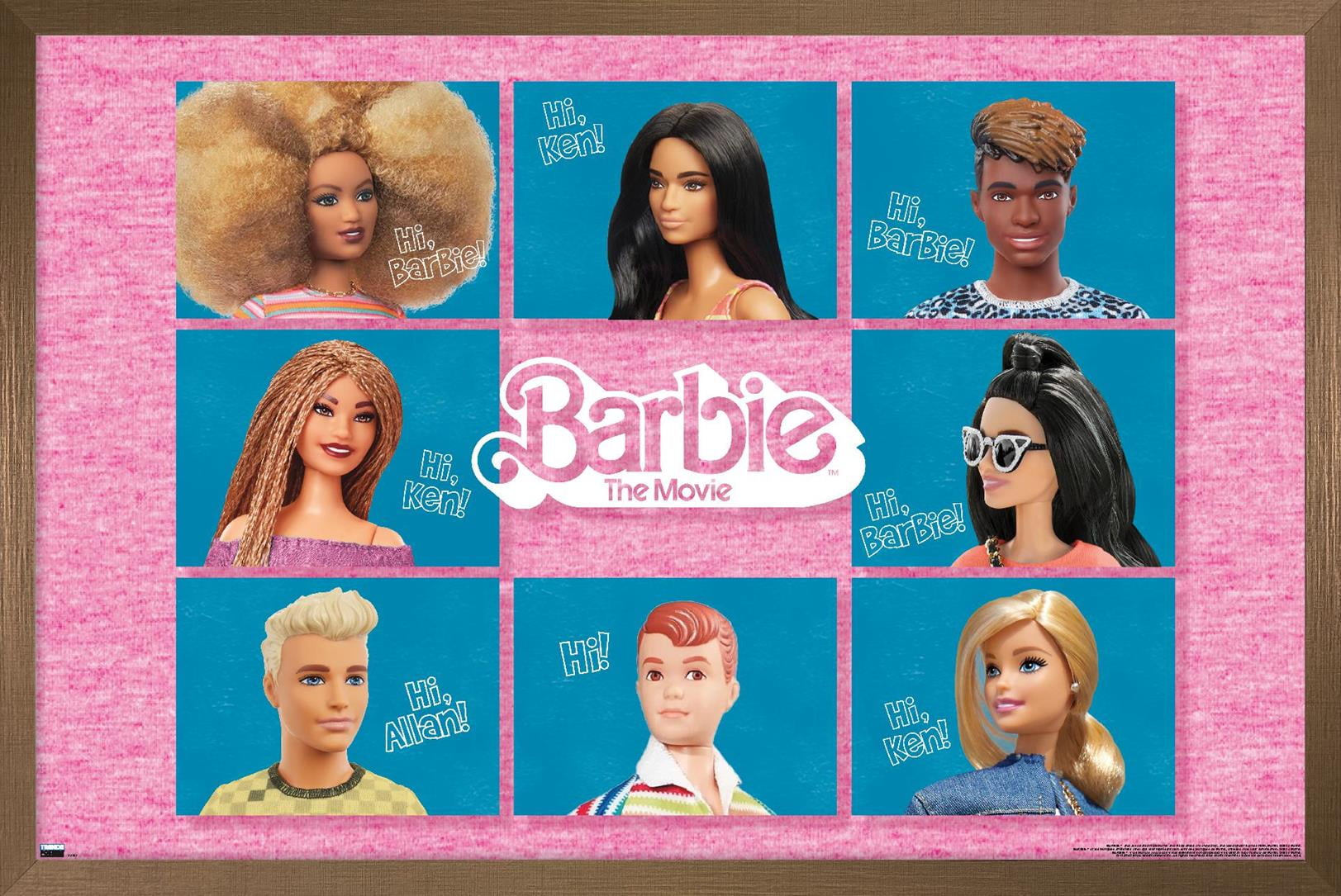 Mattel Barbie: The Movie - Hi Grid Wall Poster, 14.725" x 22.375 ...
