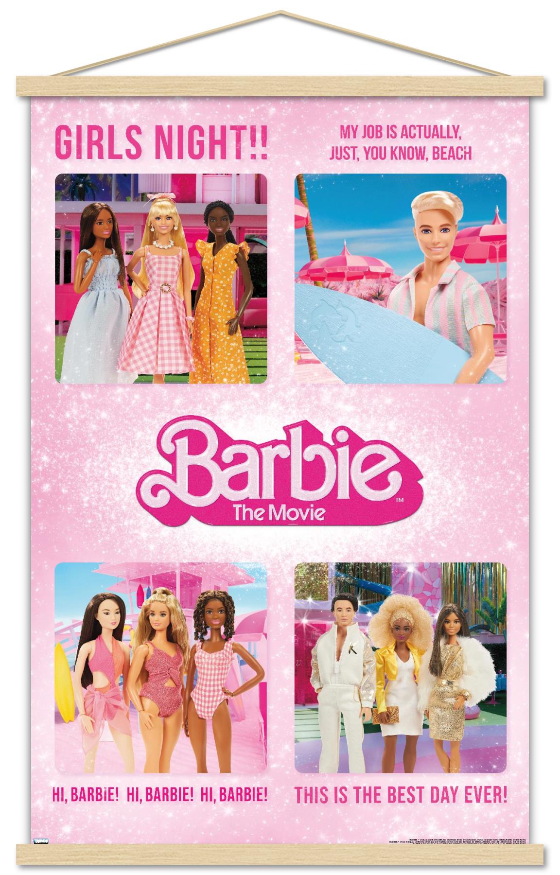 Mattel Barbie: The Movie - Quote Grid Wall Poster with Magnetic Frame ...