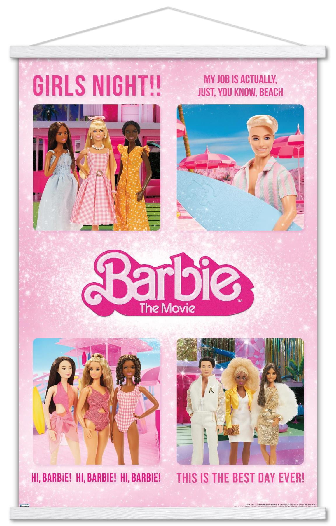 Mattel Barbie: The Movie - Quote Grid Wall Poster with Magnetic Frame ...