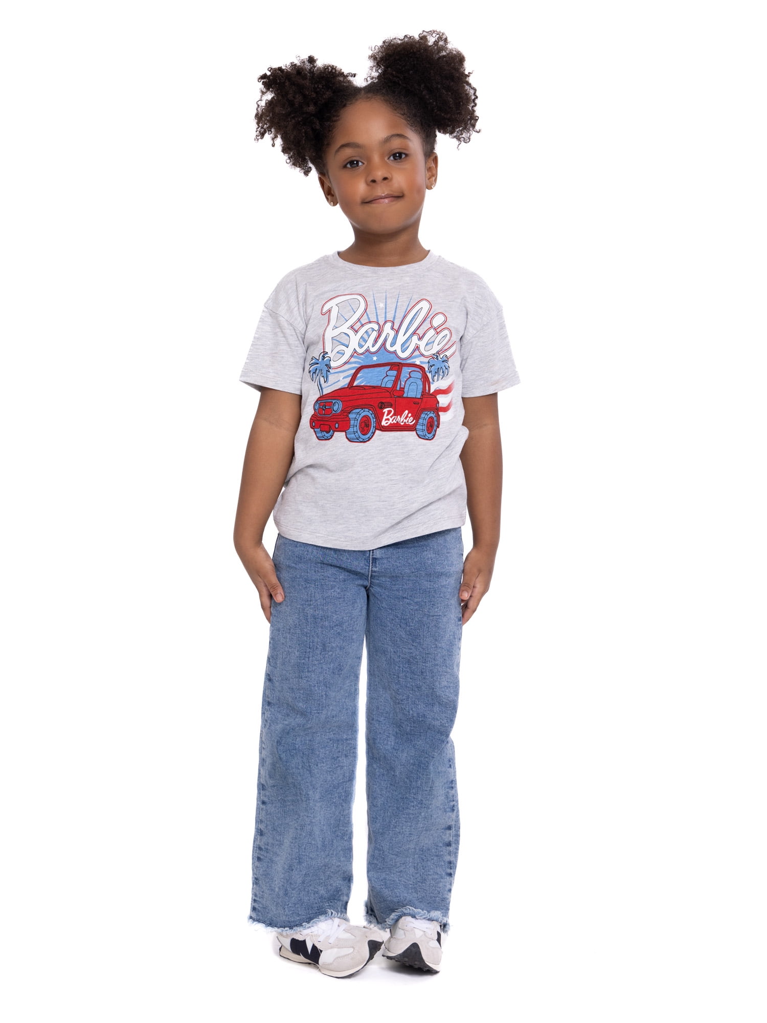 Mattel Barbie Toddler Girls Short Sleeve Americana Crewneck T-Shirt ...