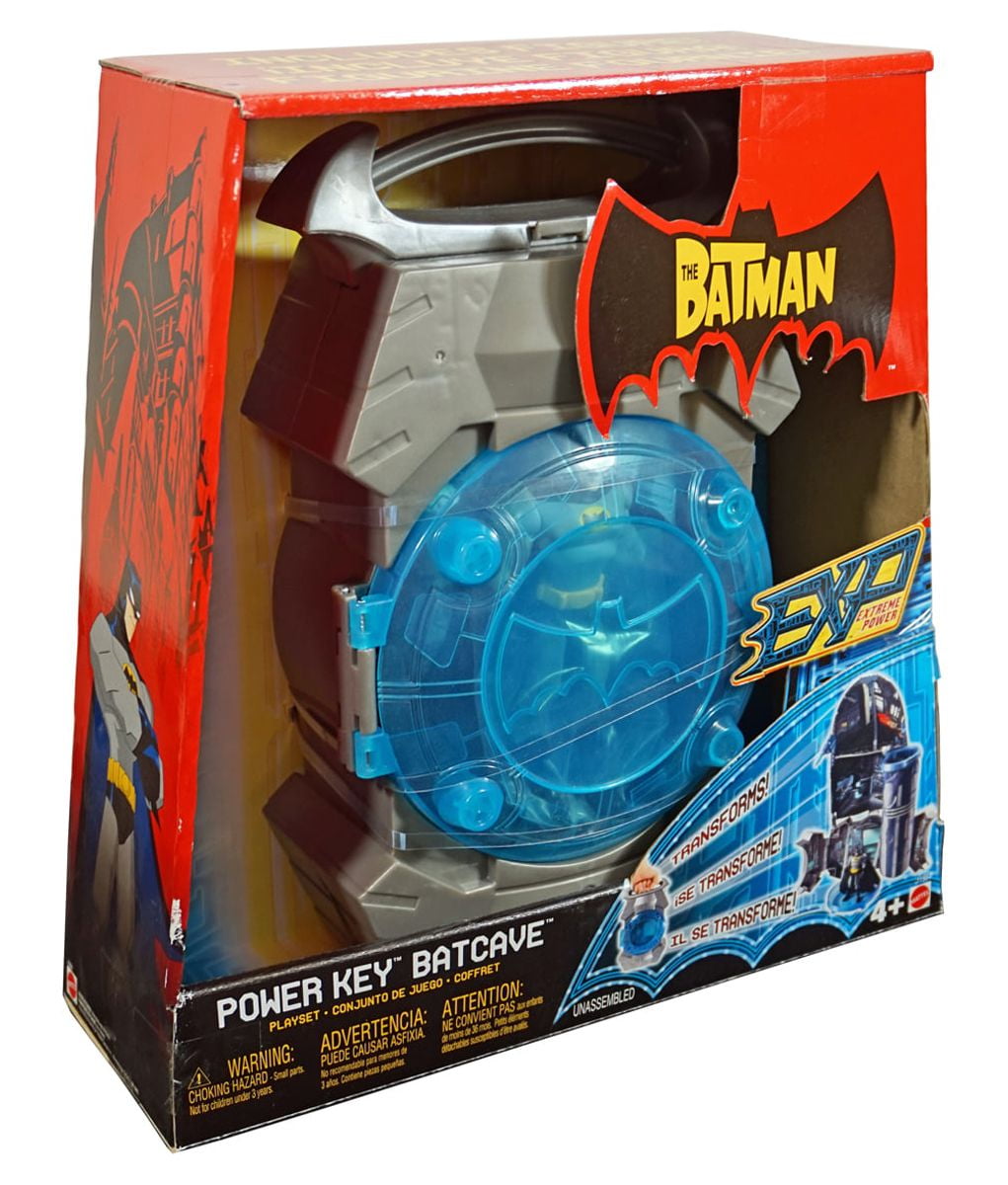 Mattel Batman Power Key Batcave Playset, EXP Power, It Transforms ...