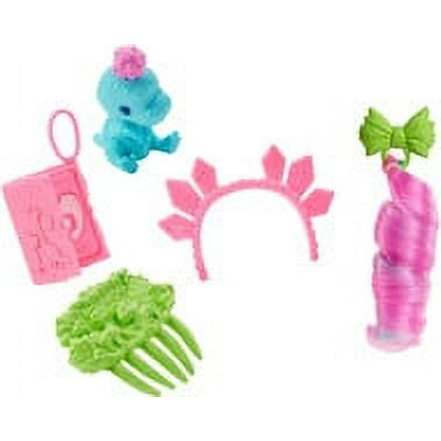 Mattel Cave Club Rockelle Doll Playset with Dinosaur Pet, 6 Pieces ...