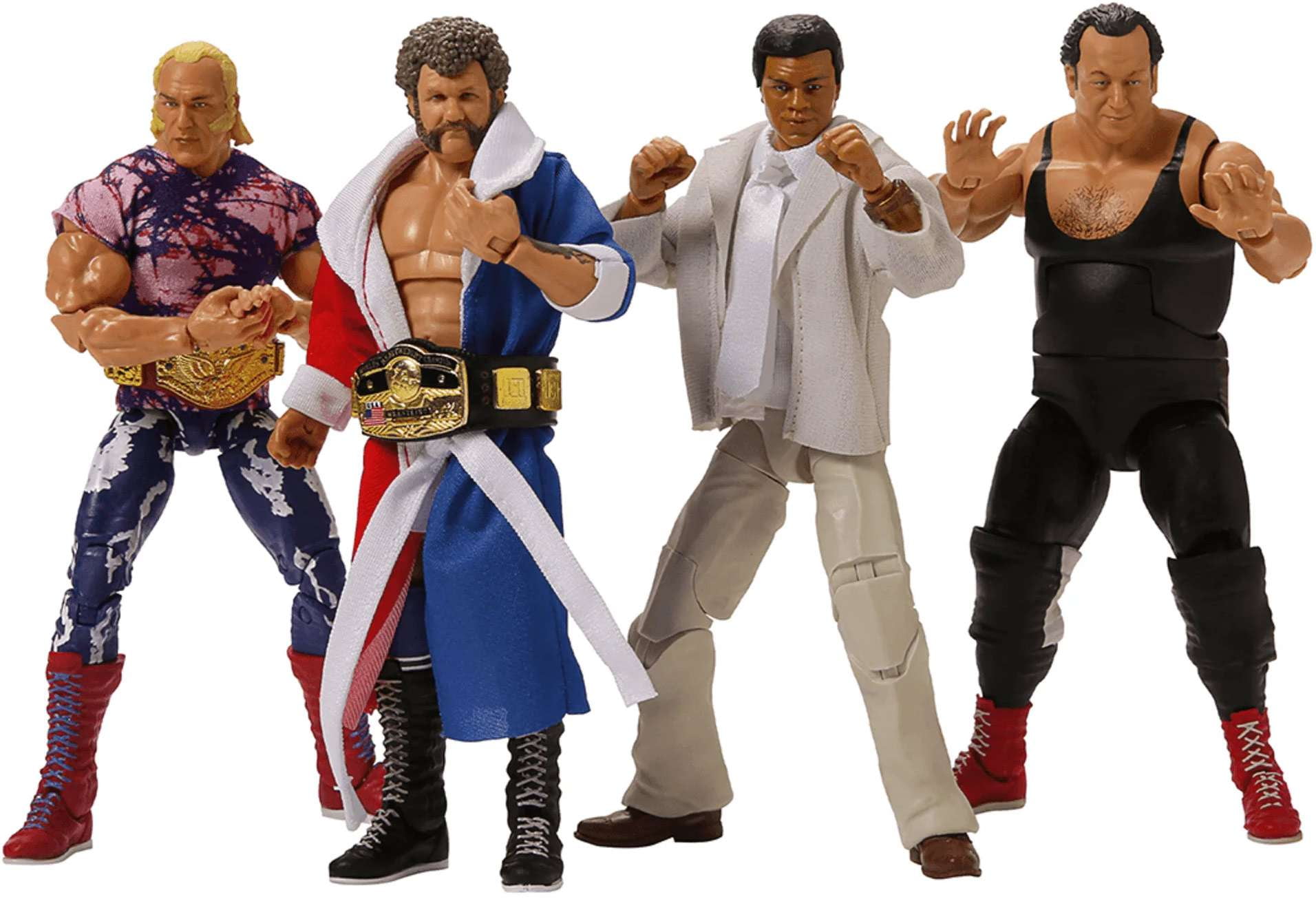 Mattel Collectible Ali Action Figures, Resin WWE, 4 Count - Walmart.com