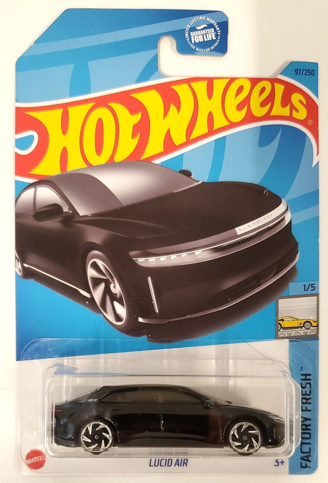 Mattel Collectible Hot Wheels Lucid Air 97/250 Factory Fresh 1/5 Play ...