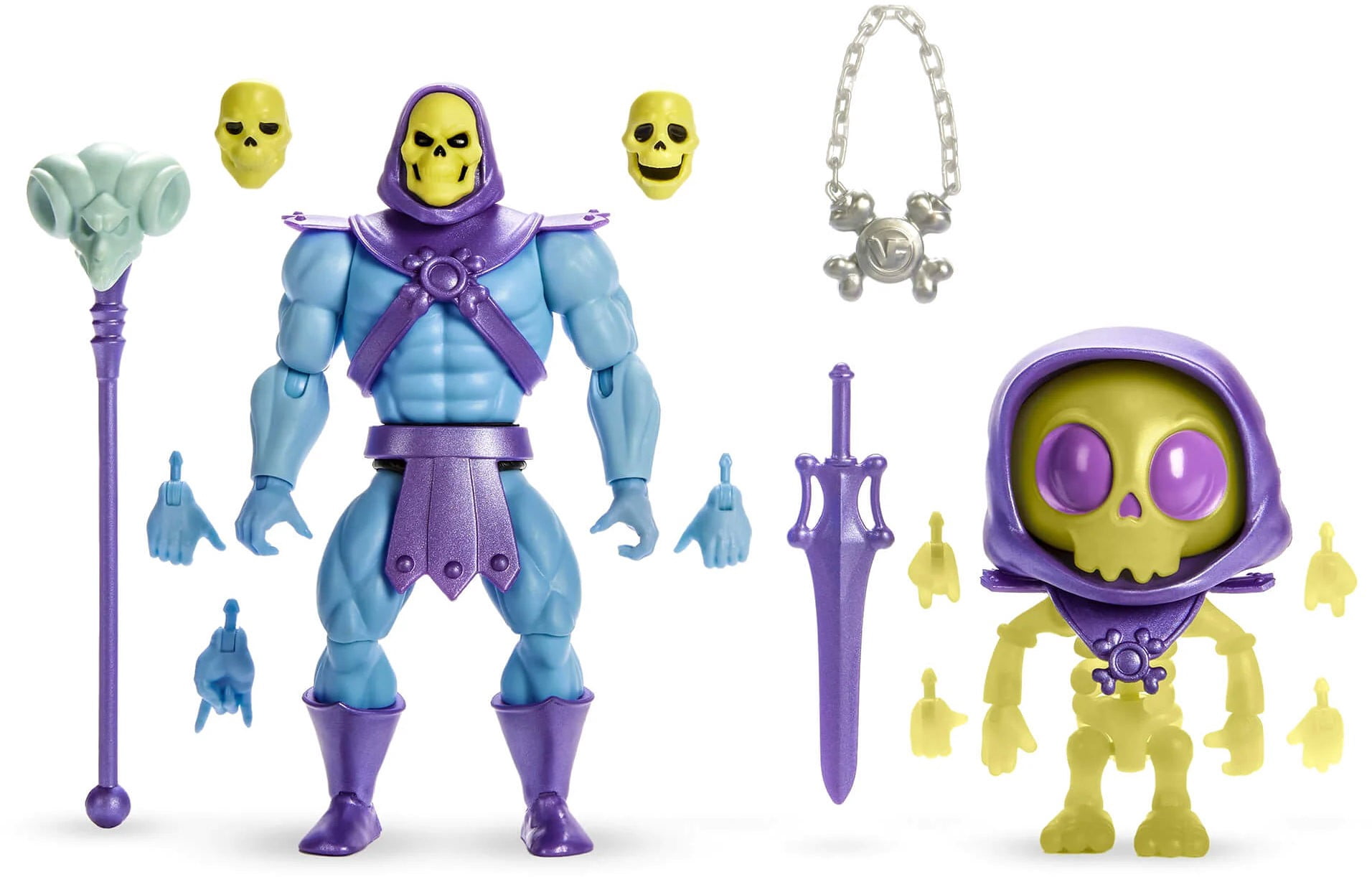 Mattel Collectible Skeletor Action Figures, Masters of the Universe, 2 ...