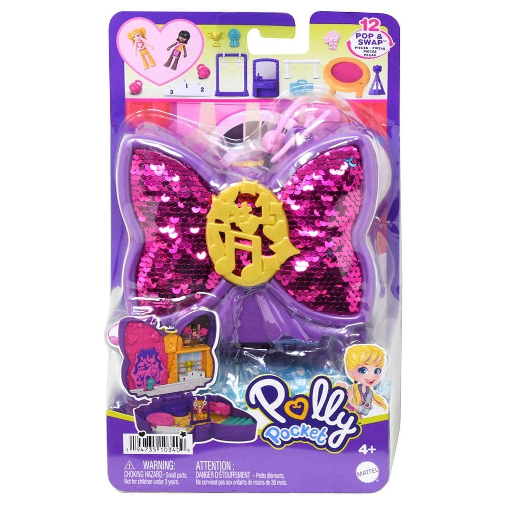 Mattel DDC Polly Big World Sparkle Stage Bow Compact - Walmart.com